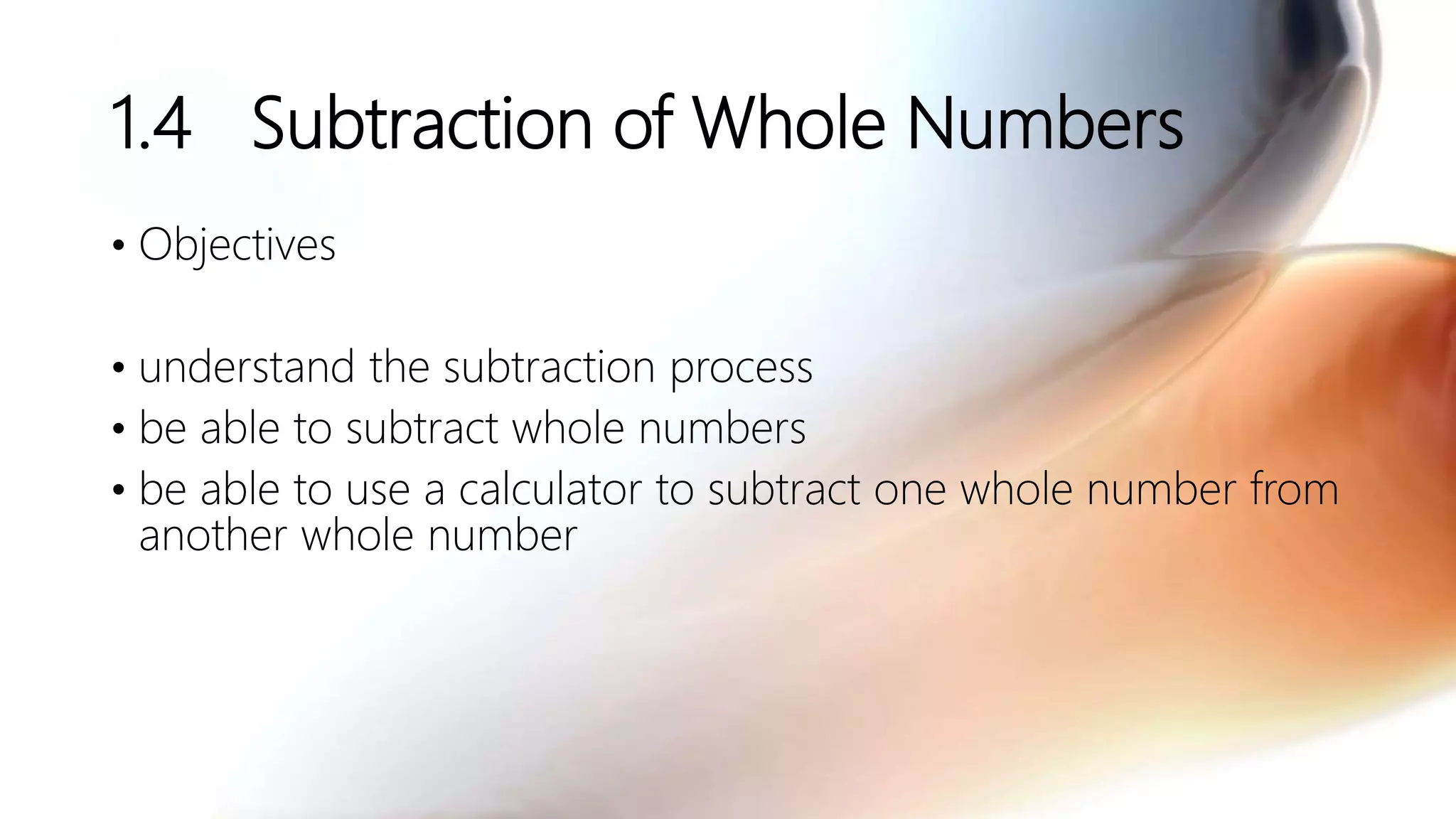 Chapter 1 addition and subtraction of whole numbers | PPTX | Physics ...