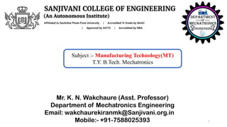 Manufacturing Properties of the materials | PPT
