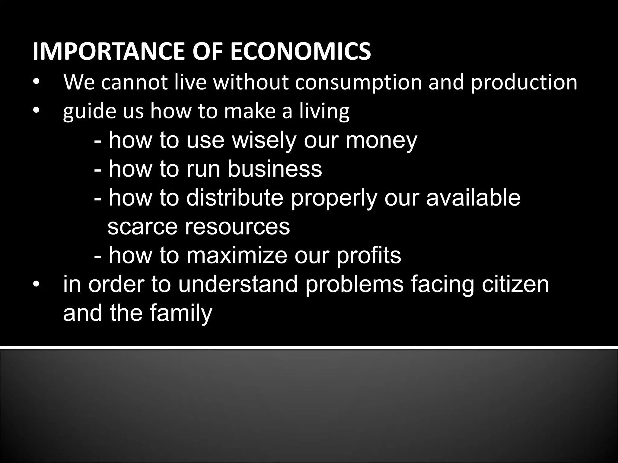 The Nature and Importance of Economics | PDF