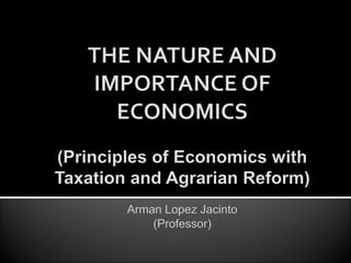 The Nature and Importance of Economics | PDF