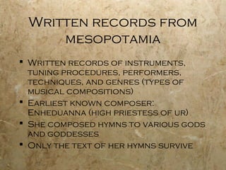 Chapter 1 - Ancient Music | PPT