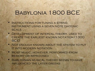 Chapter 1 - Ancient Music | PPT