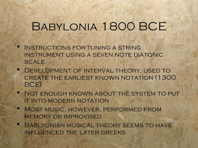Chapter 1 - Ancient Music | PPT
