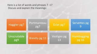 Invisible Man by HG WElls | PPTX