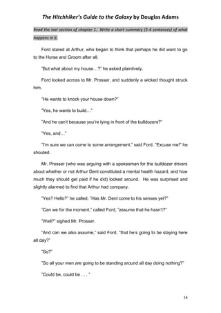 Chapter 1 and activities | PDF