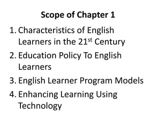 English Learners in 21st-Century Classrooms and Language Acquisition ...