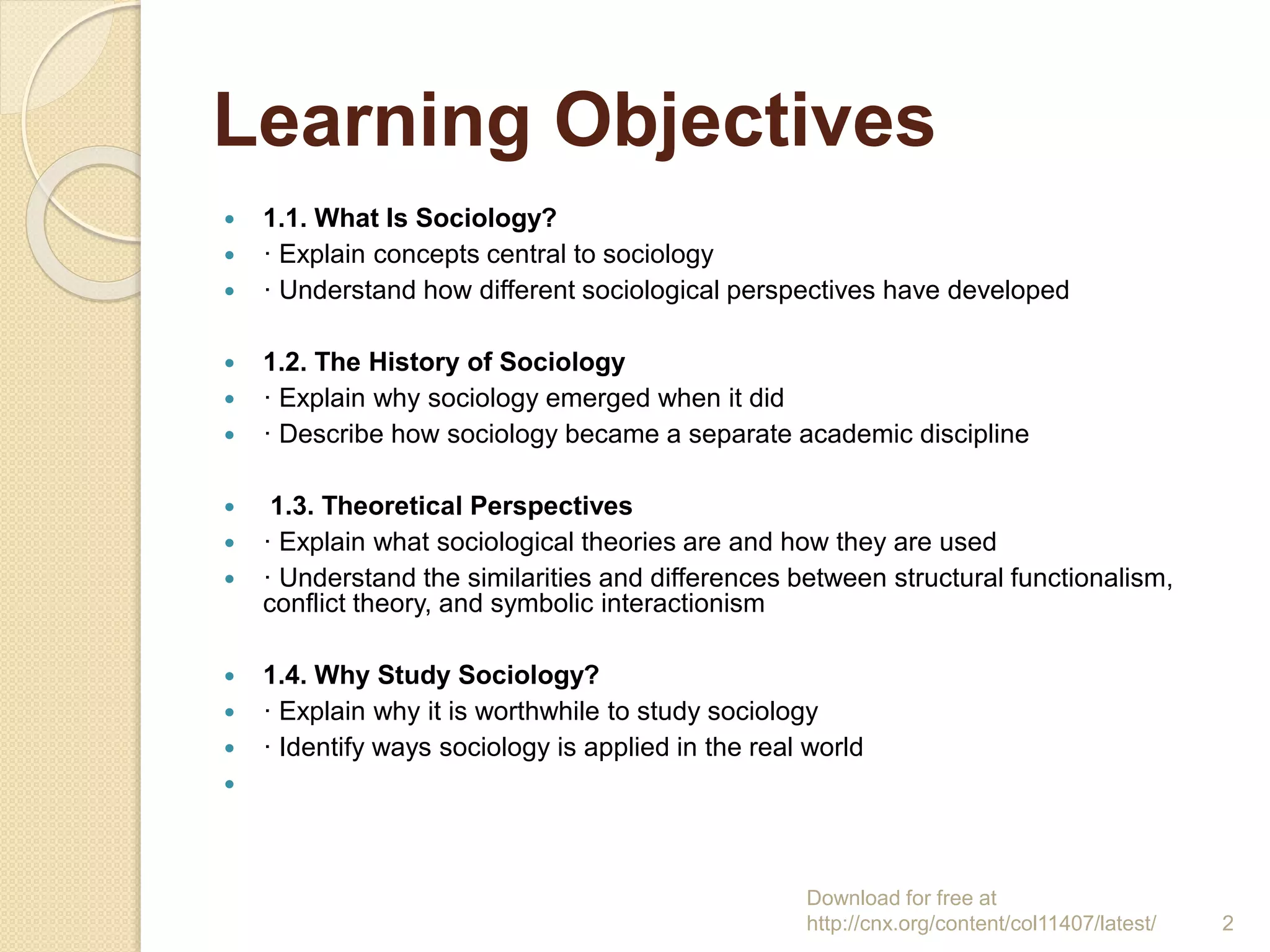 Chapter 1 an introduction to sociology | PPTX