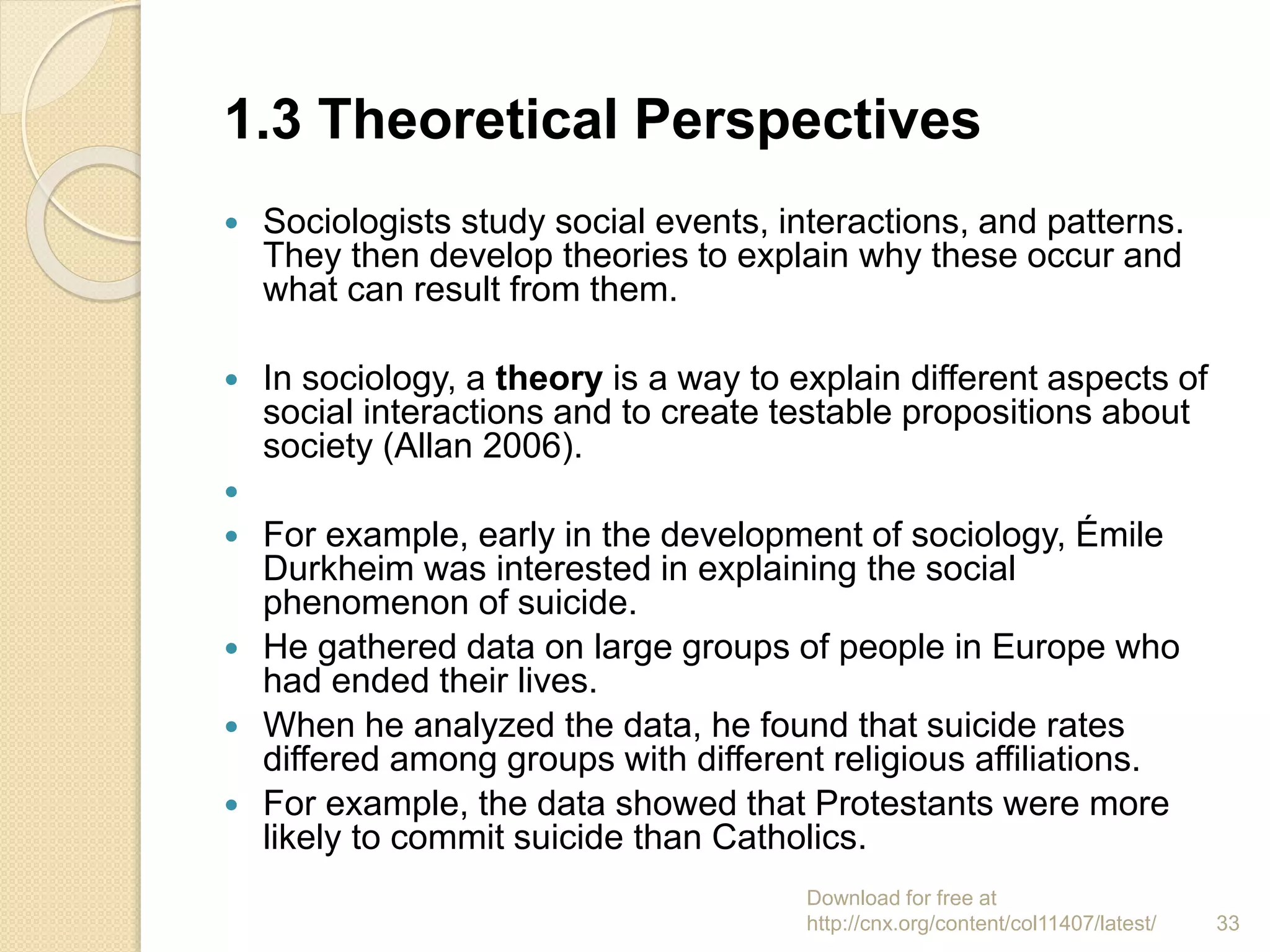 Chapter 1 an introduction to sociology | PPTX