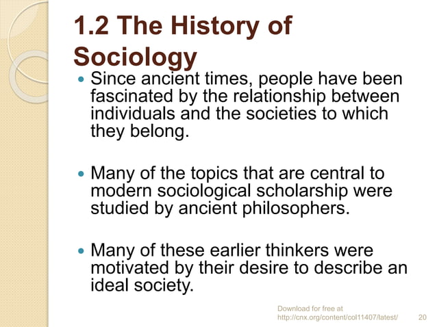 Chapter 1 an introduction to sociology | PPTX