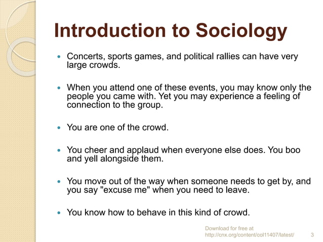 Chapter 1 an introduction to sociology | PPTX