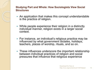 Chapter 1 an introduction to sociology | PPT