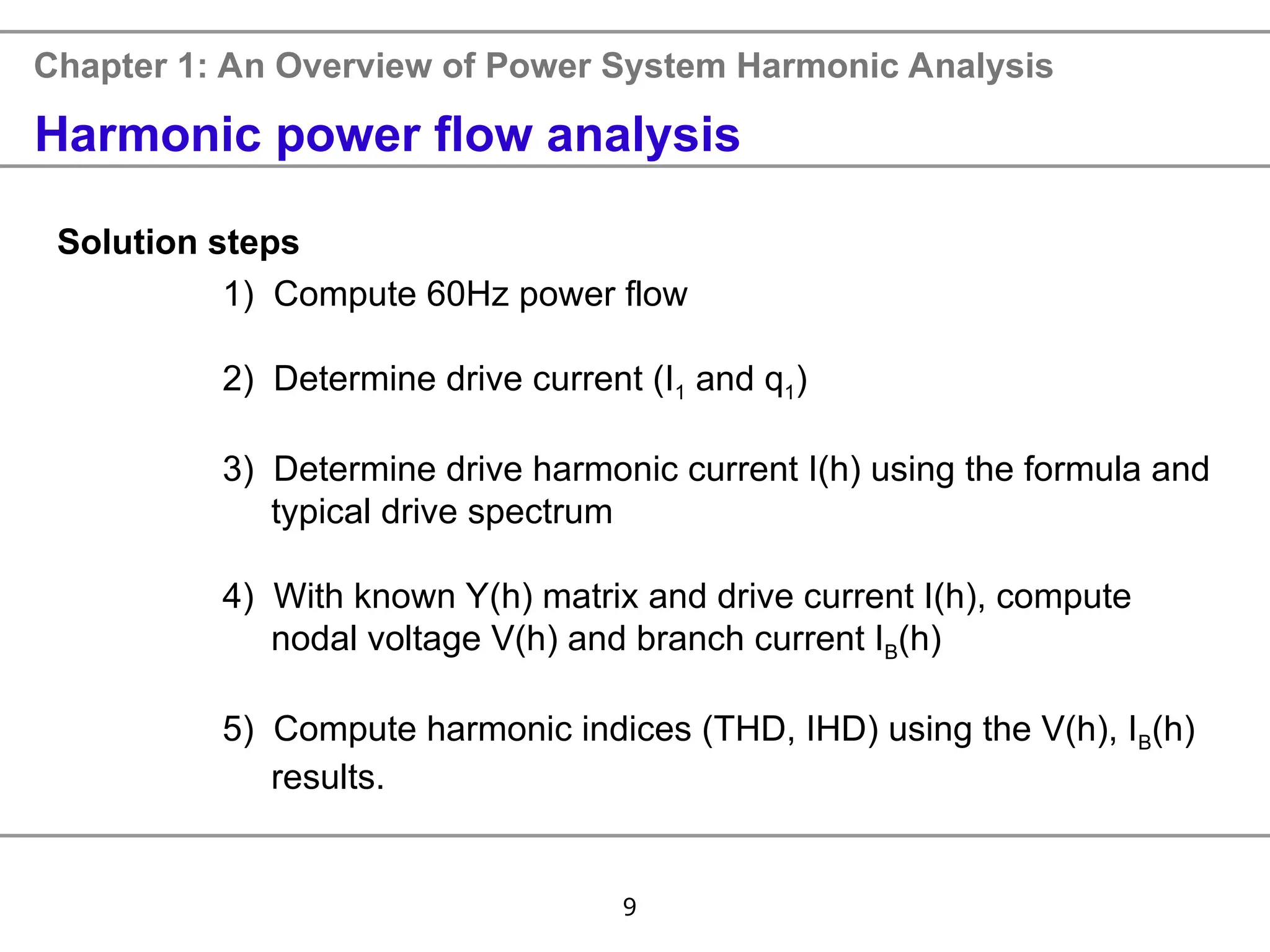 Chapter 1 An Overview of Power System Harmonic Analysis .ppt