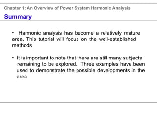 Chapter 1 An Overview of Power System Harmonic Analysis .ppt