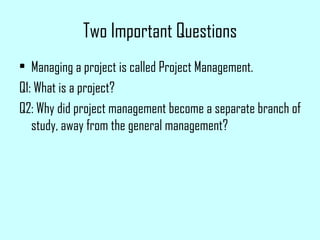 Chapter 1 An Overview Of Project Management | PPT
