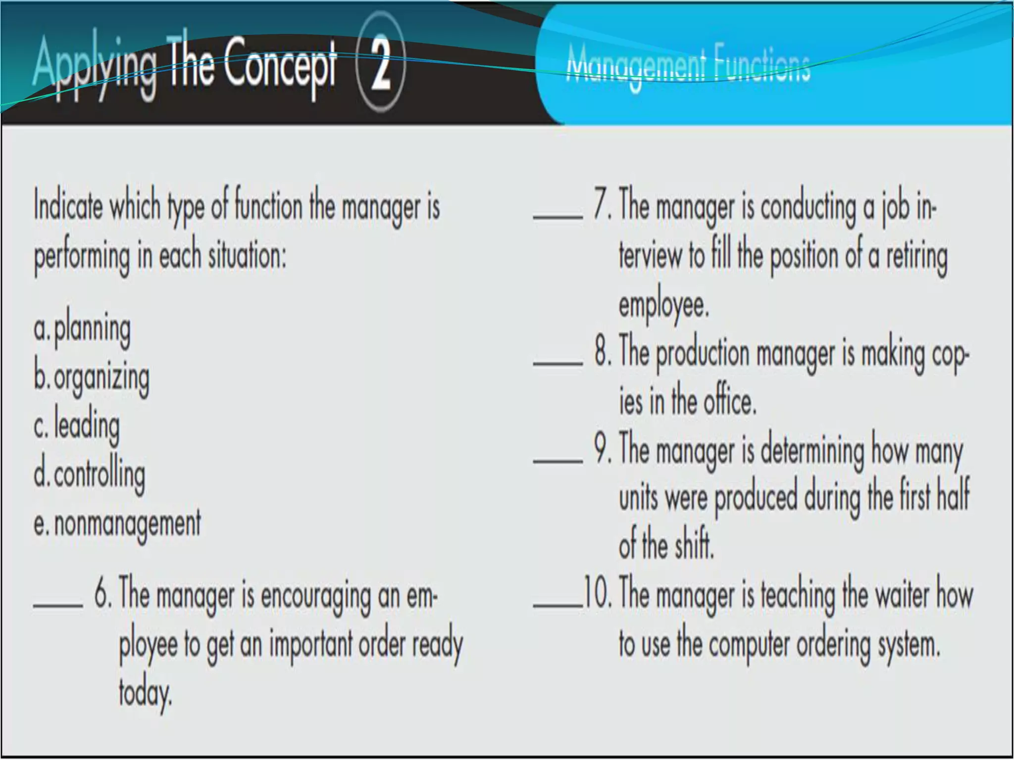 Chapter 1 applying the concepts | PPTX