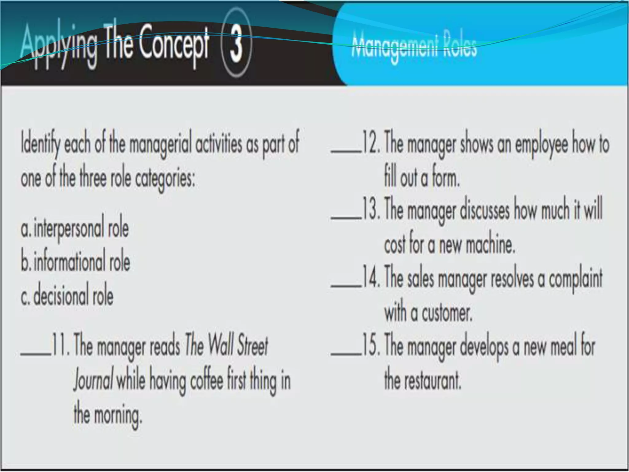 Chapter 1 applying the concepts | PPTX