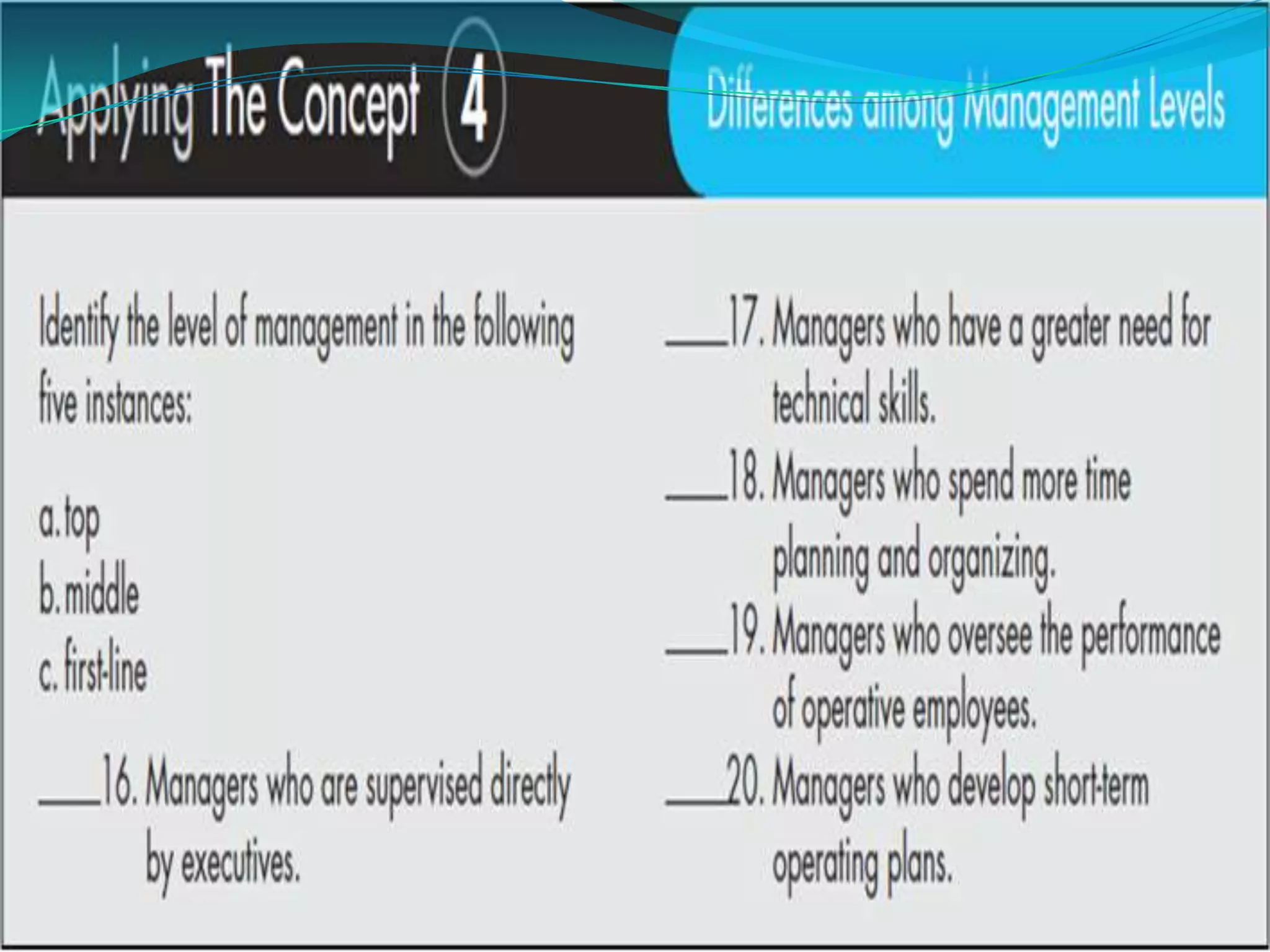 Chapter 1 applying the concepts | PPTX