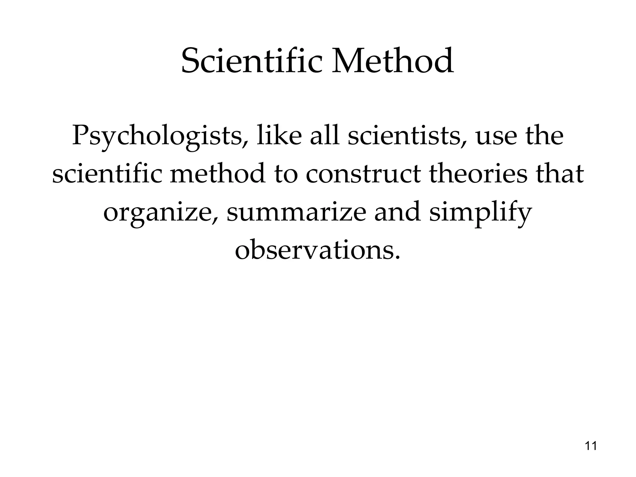 Chapter 1 Ap Psych- Research Methods | PPT | Science