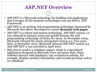 Chapter 1 (asp.net over view) | PPT