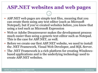 Chapter 1 (asp.net over view) | PPT