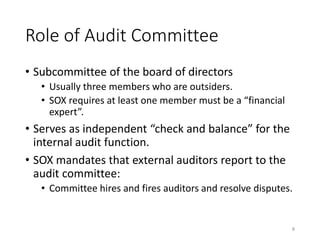 Chapter 1 auditing and internal control | PPTX