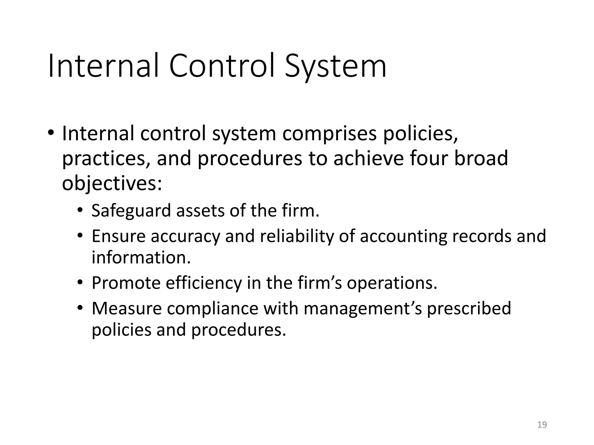 Chapter 1 auditing and internal control | PPTX