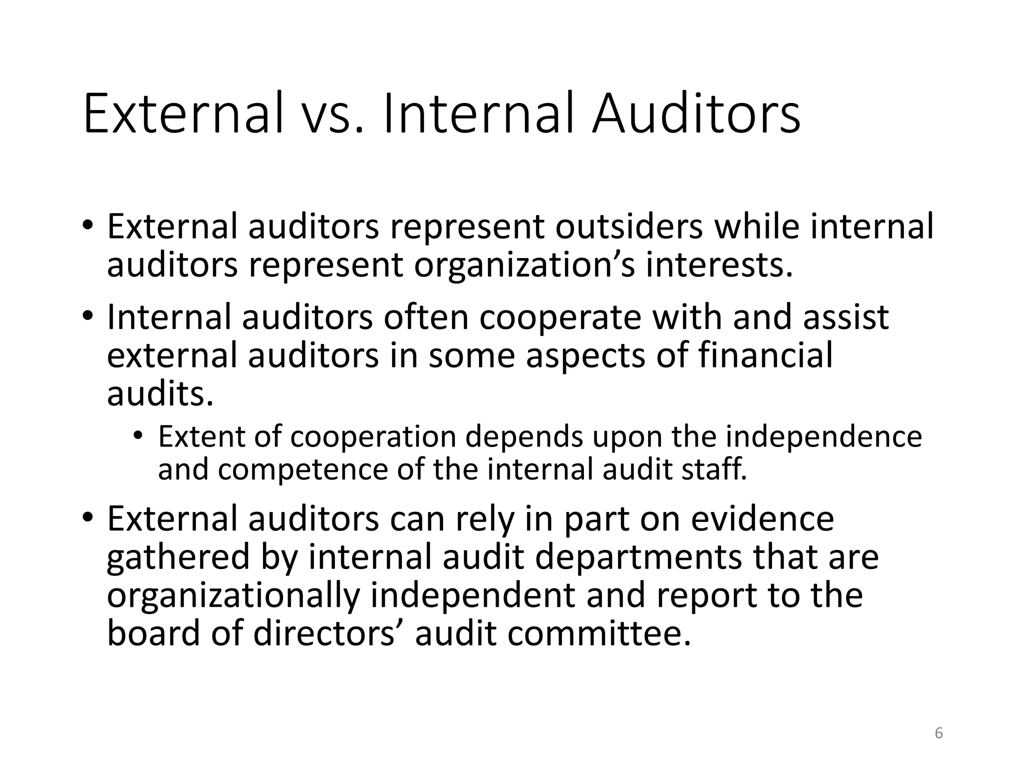 Chapter 1 auditing and internal control | PPTX