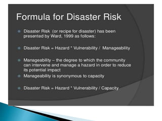 Chapter 1 basic concept of disaster and disaster risk lesson 1 q3 | PPTX