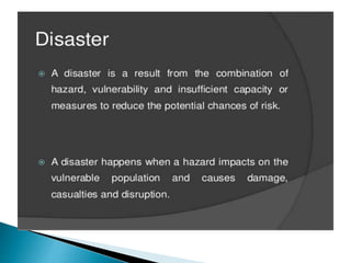 Chapter 1 basic concept of disaster and disaster risk lesson 1 q3 | PPTX