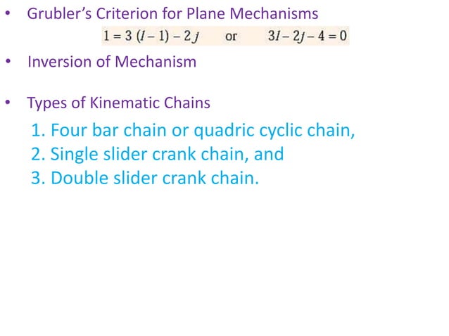 Chapter 1 Basic Concepts of mechanism.pptx | Free Download