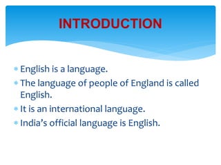 Chapter 1 (Basic of English) | PPTX