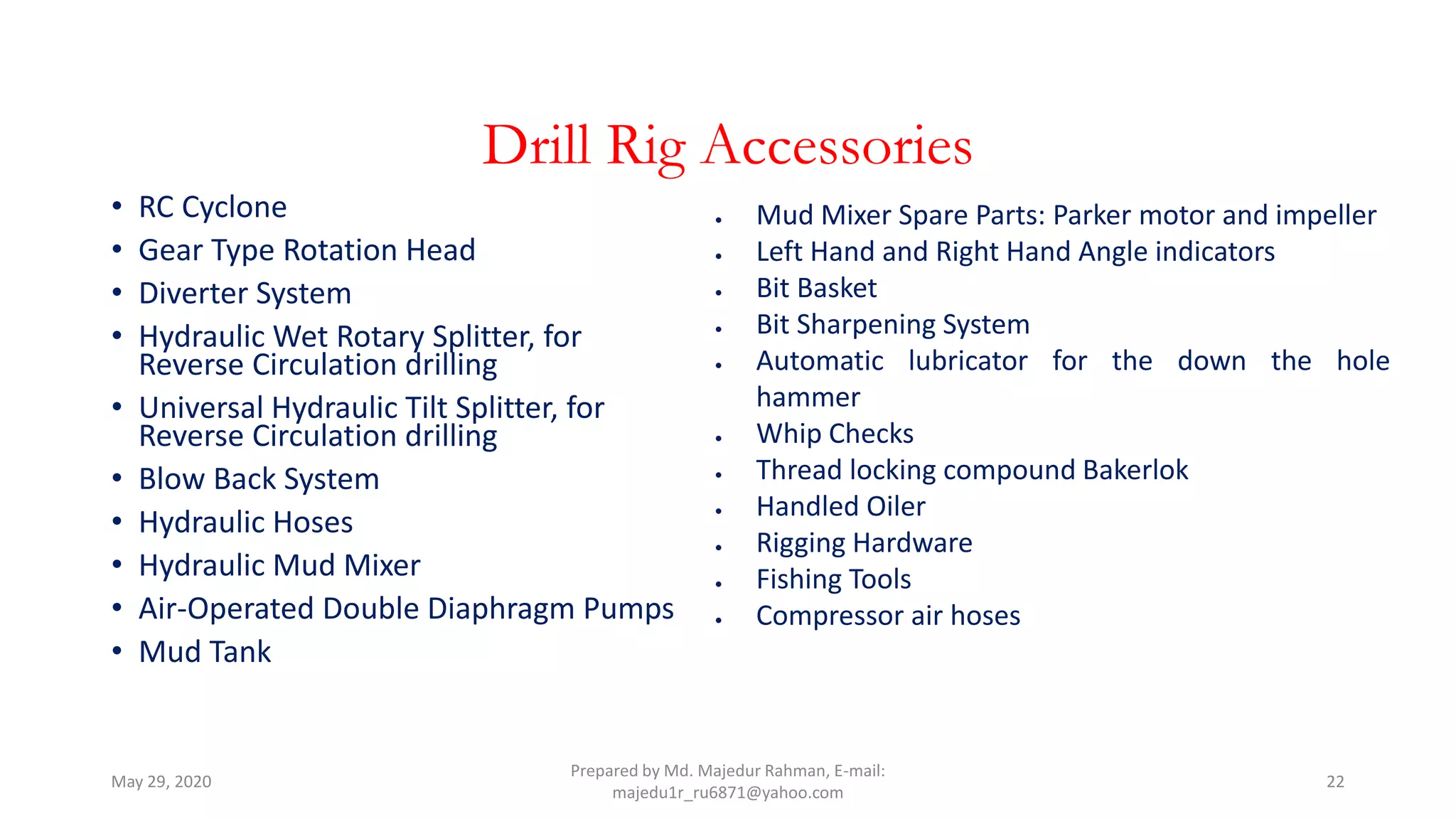 Basic of well drilling process | PPTX