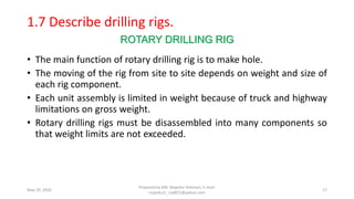 Basic of well drilling process | PPTX
