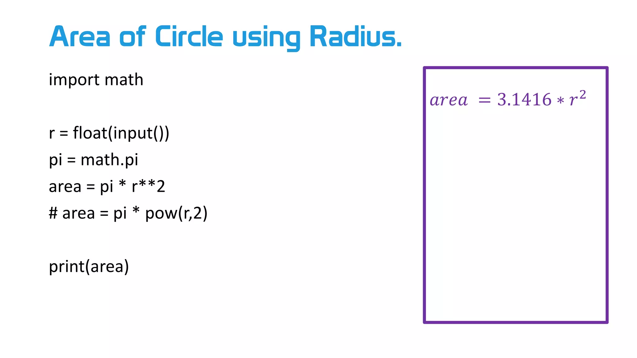 Chapter 1 Basic Programming Python Programming Lecture Ppt 6678