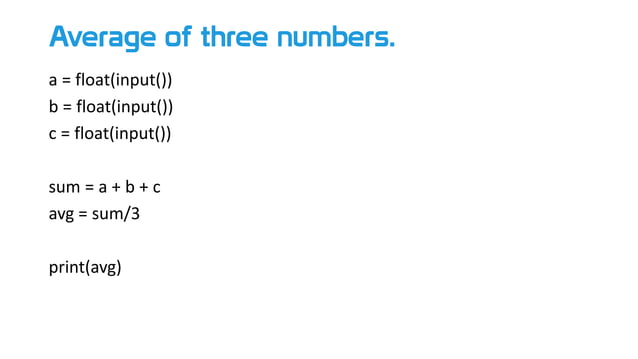 Chapter 1 Basic Programming Python Programming Lecture Ppt 