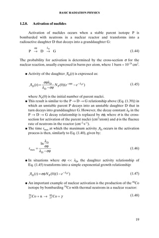 Chapter1 basic radiation physics | PDF