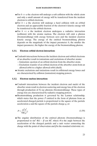 Chapter1 basic radiation physics | PDF
