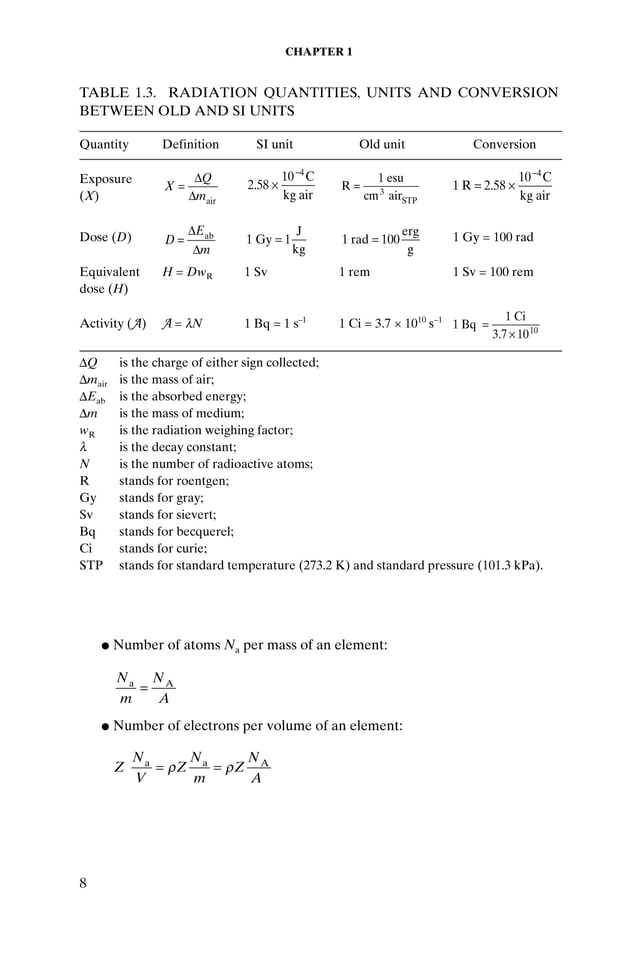 Chapter1 basic radiation physics | PDF | Chemistry | Science