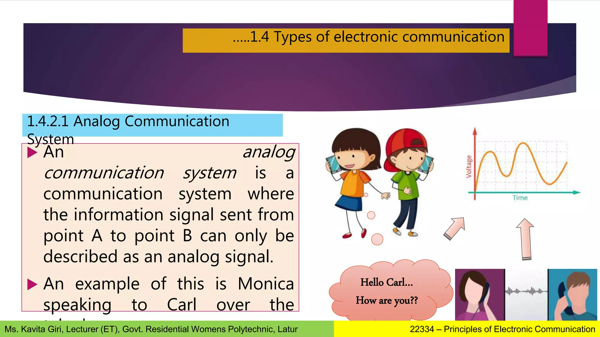 Basics of Electronic Communication | PPTX