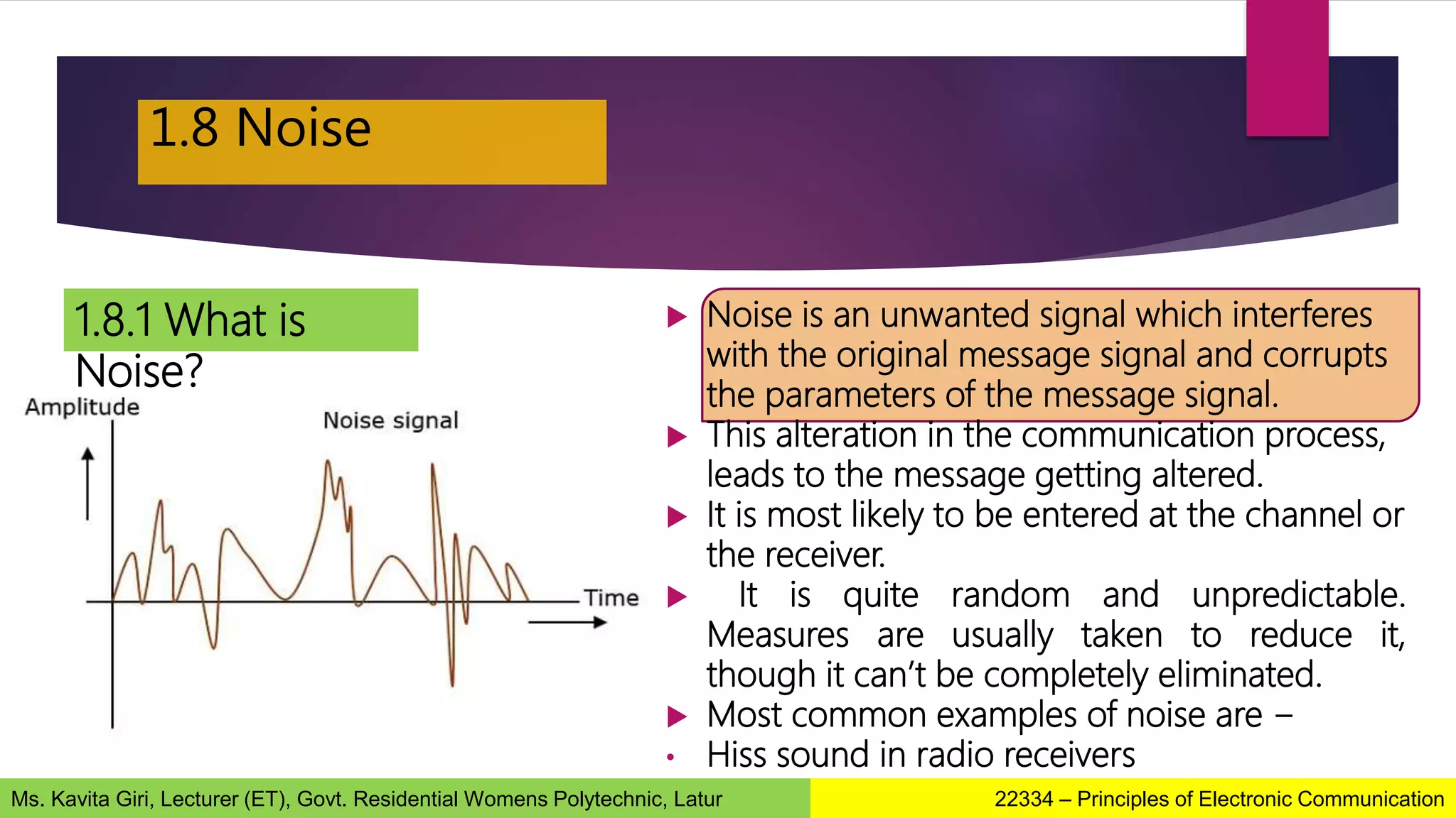 Basics of Electronic Communication | PPTX