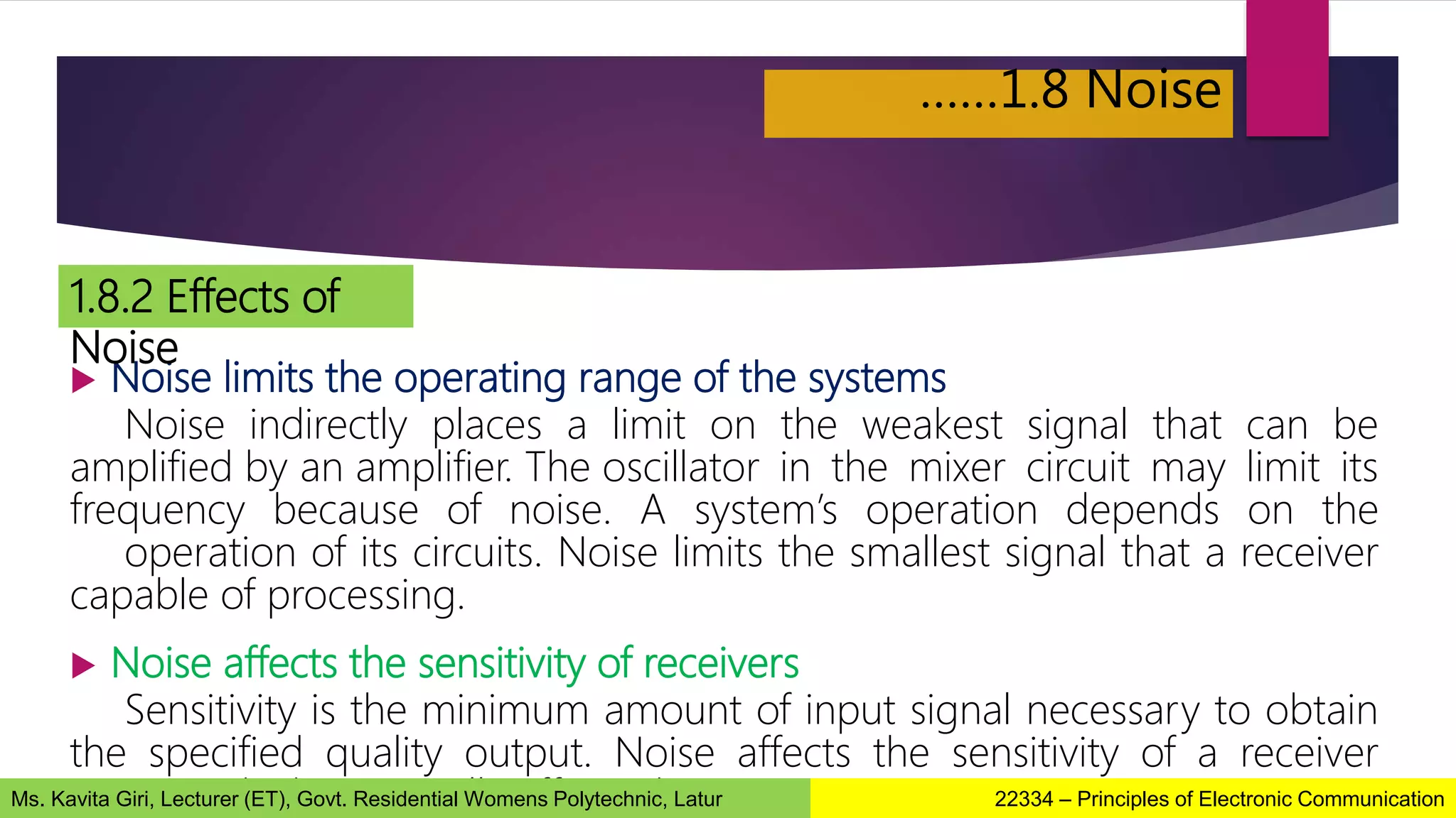 Basics of Electronic Communication | PPTX