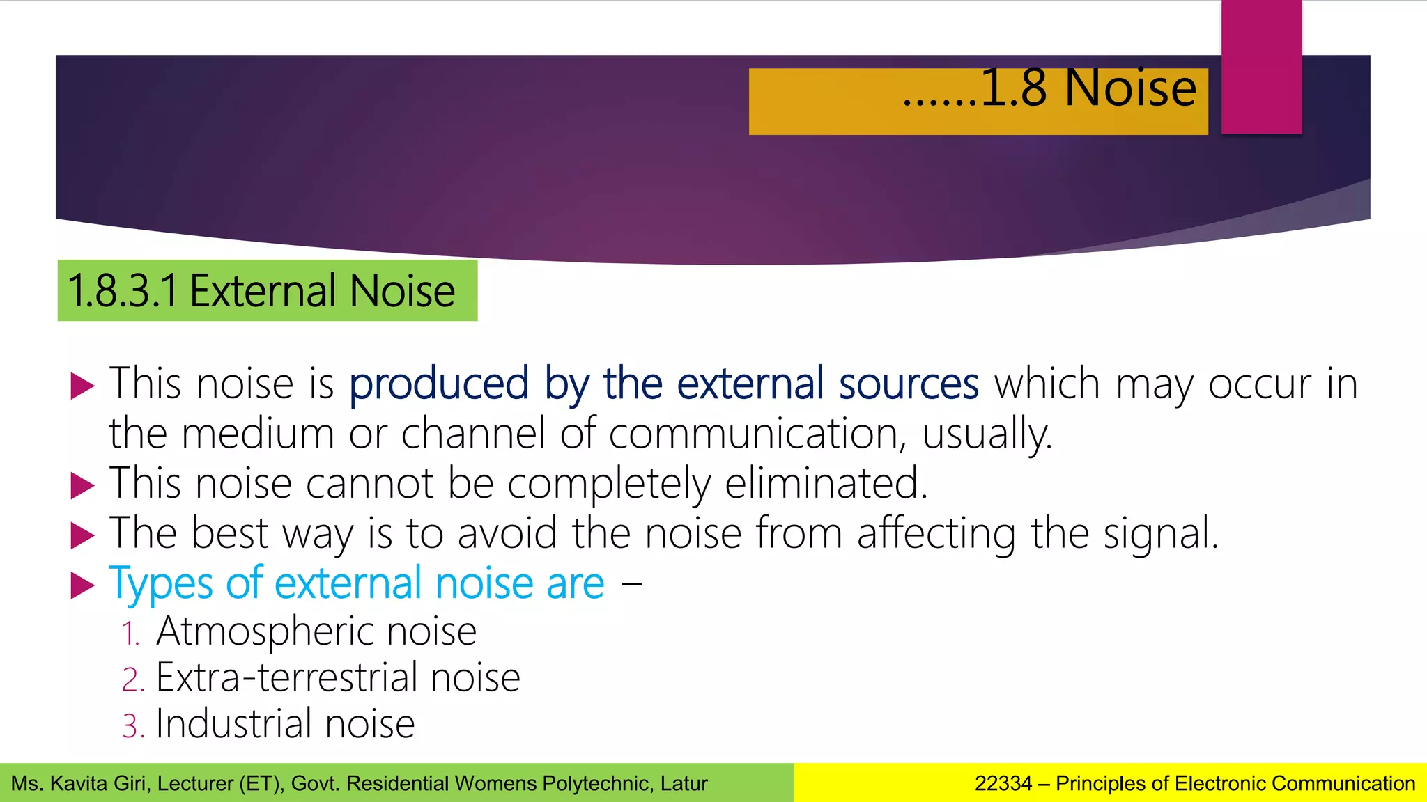 Basics of Electronic Communication | PPTX