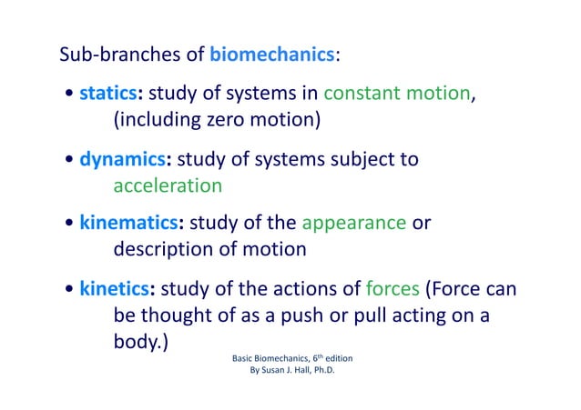 Chapter 1 biomechanic | PDF | Physics | Science