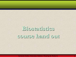Chapter 1 biostat | PPT