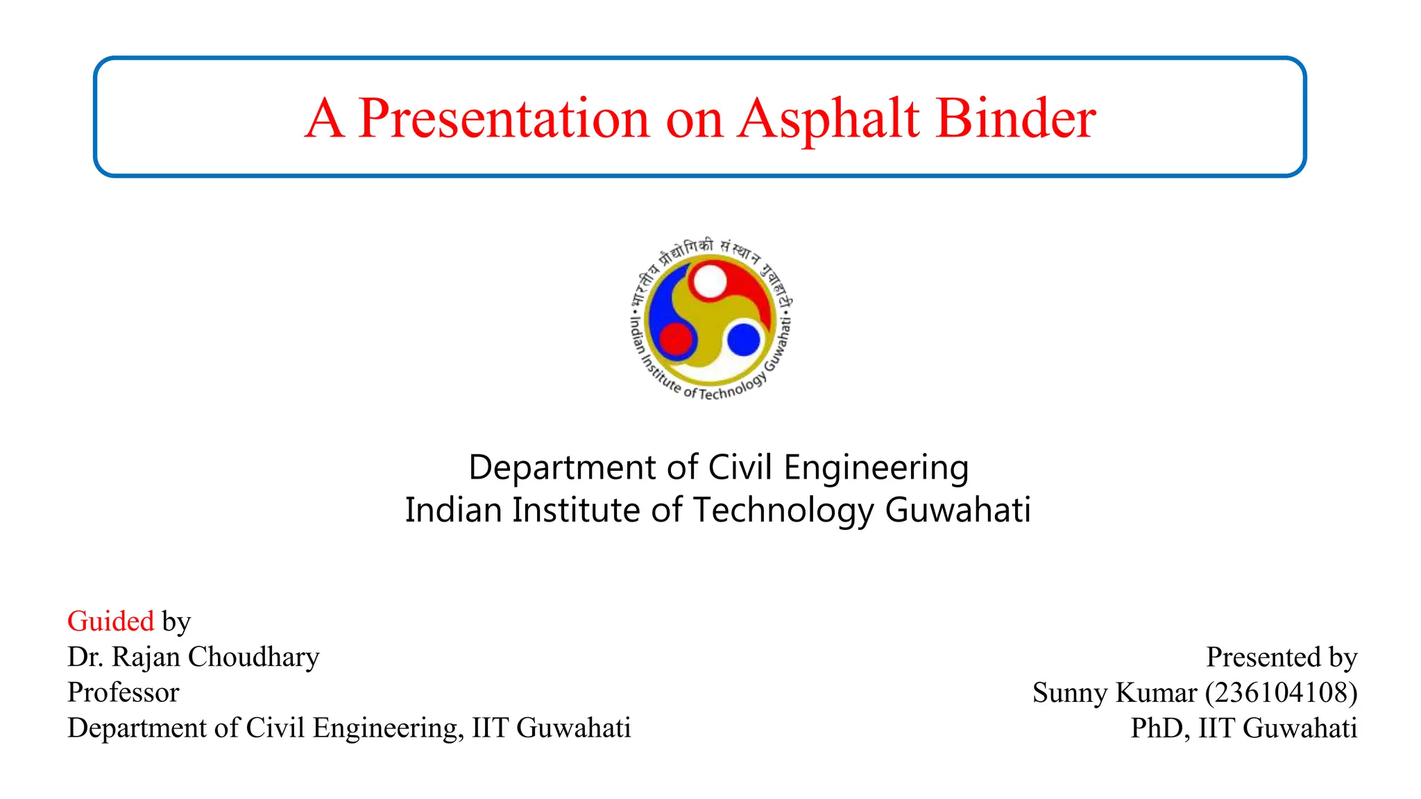 Chapter 1 Bituminous Binder for Roads.pptx