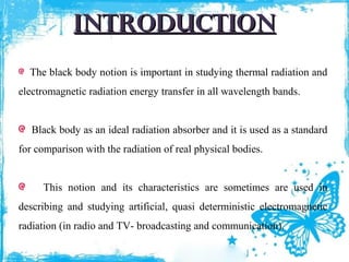 Chapter 1 blackbody radiation | PPT