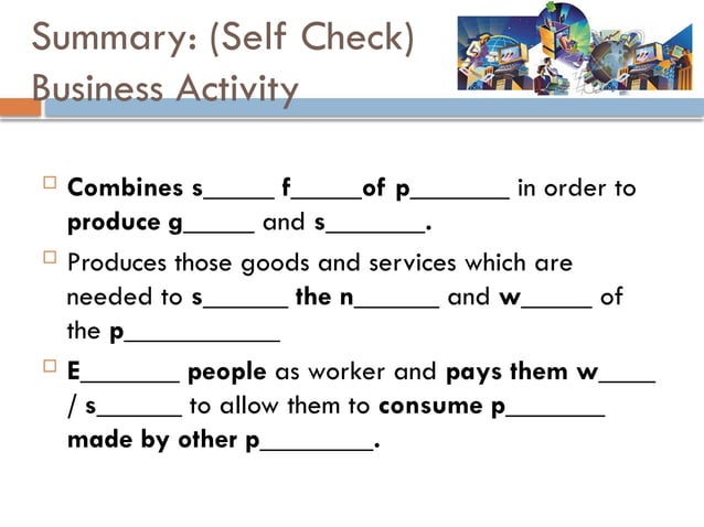 CHAPTER 1 BUSINESS ACTIVITY IGCSE CAMBRIDGE BST PPT | PPTX | Business ...