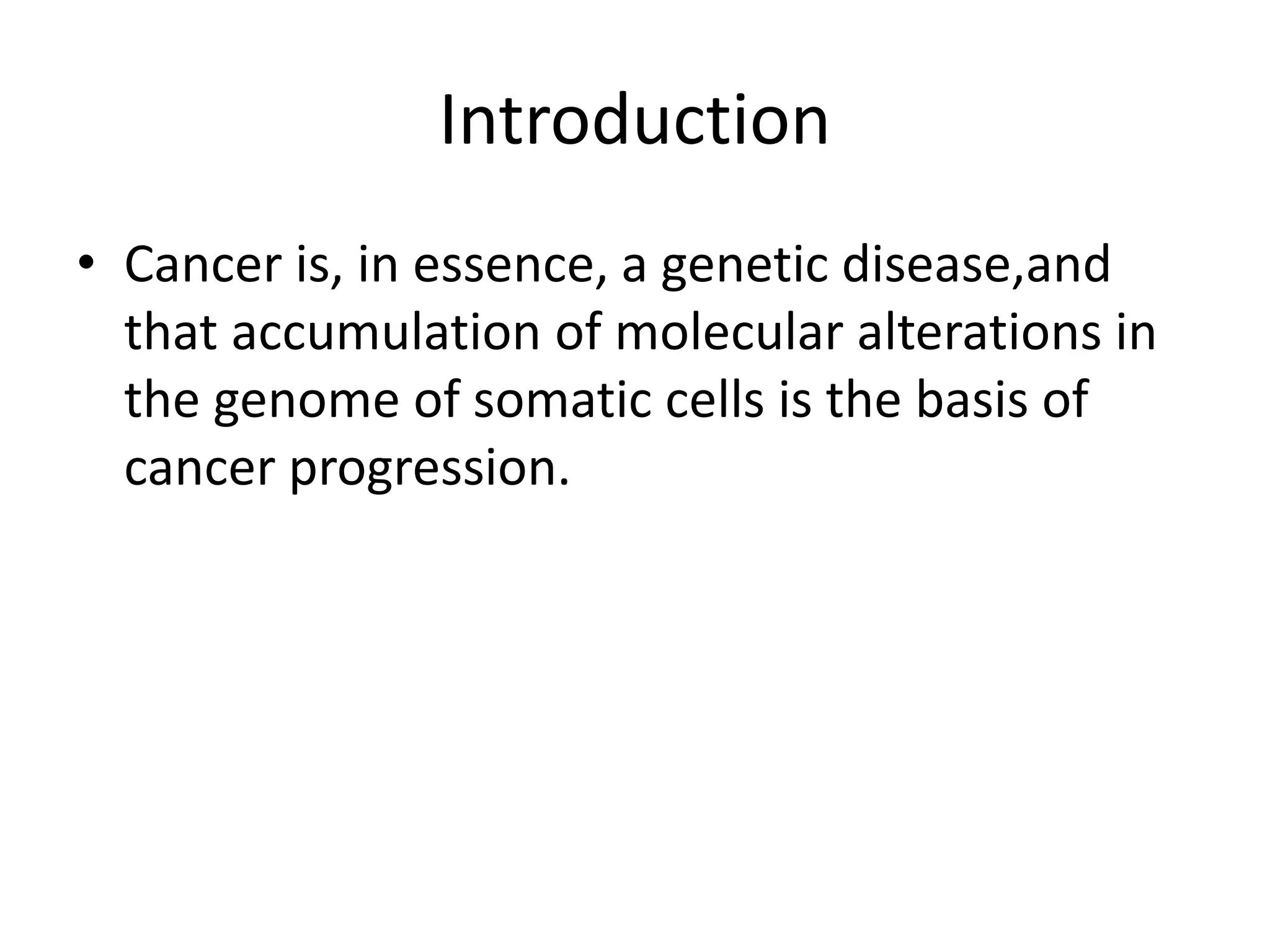 Chapter 1 cancer genome | PPT