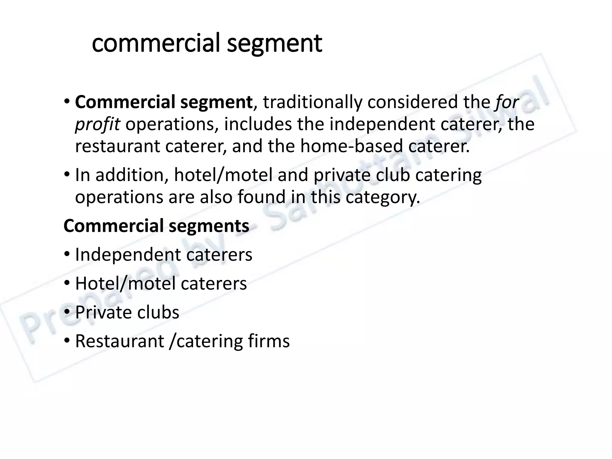 Chapter 1 catering industry | PDF