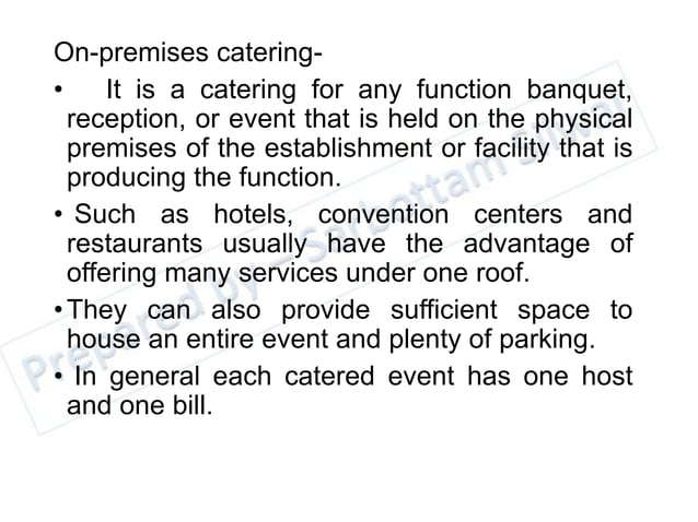 Chapter 1 catering industry | PDF | Business | Business and Finance